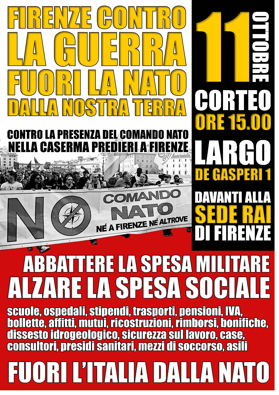 No comando NATO a Firenze – Unione di Lotta per il Partito Comunista (ULPC)